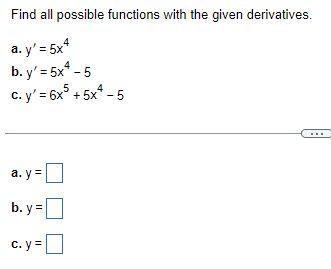Solved Find all possible functions with the given | Chegg.com
