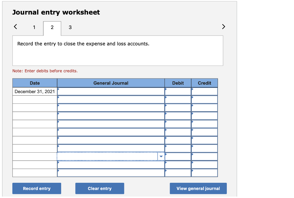Solved Journal entry worksheet Record the entry to | Chegg.com