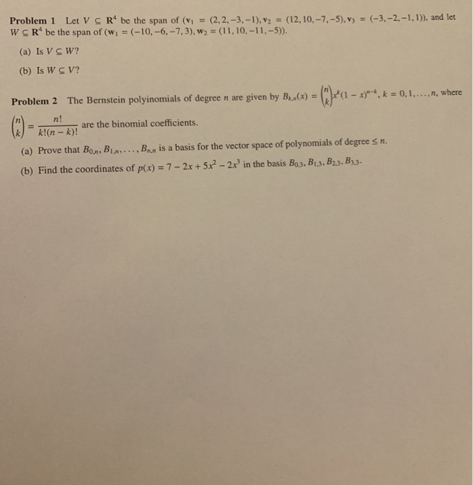 Solved linear algebra help | Chegg.com