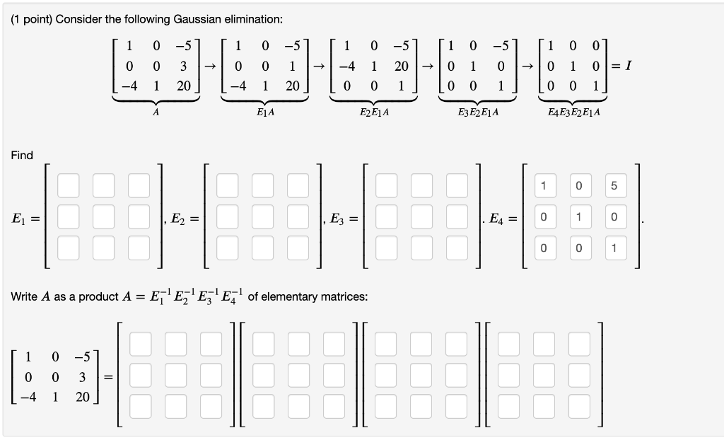 Solved (1 point) Consider the following Gaussian | Chegg.com