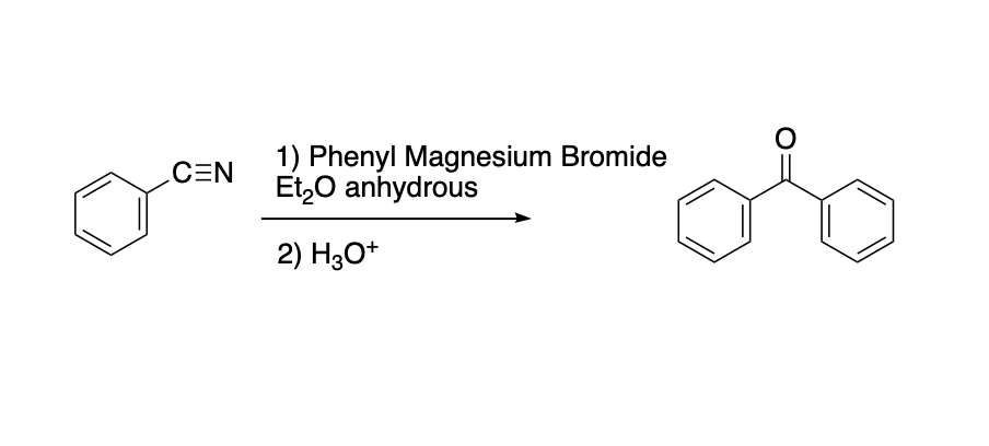 Solved 1) Phenyl Magnesium Bromide Et2O anhydrous 2) H3O+ | Chegg.com