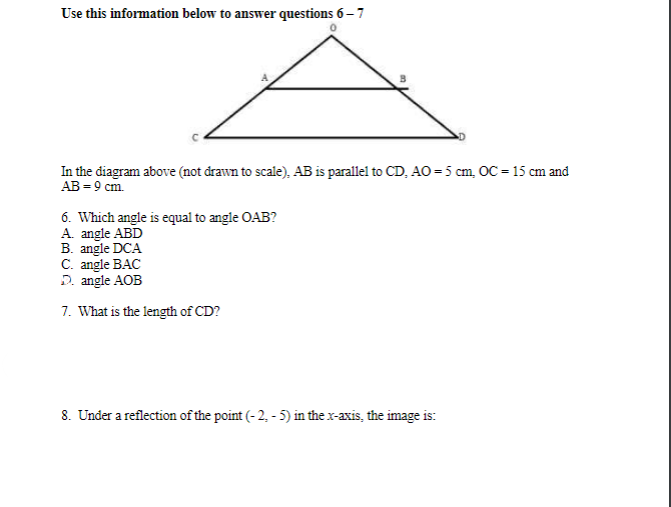 Solved Use this information below to answer questions 6−7 In | Chegg.com