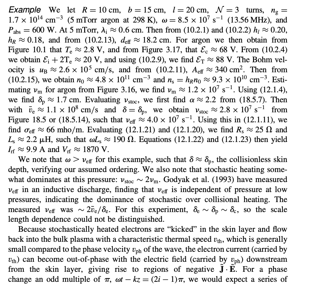Solved 12.4. Inductive Discharge Equilibrium (a) Verify all | Chegg.com