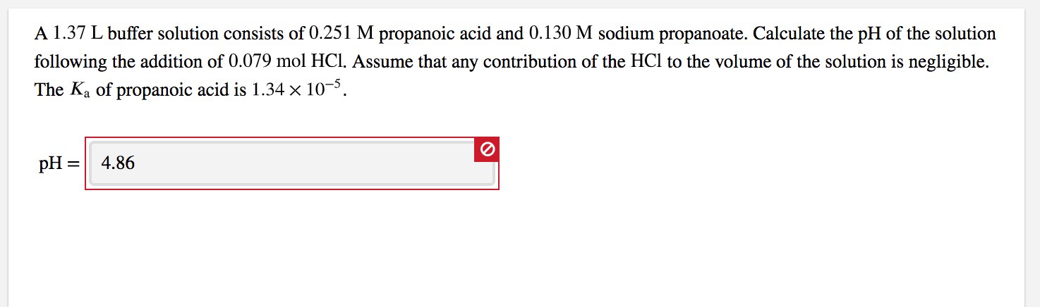 Solved A 1.37 L buffer solution consists of 0.251 M | Chegg.com