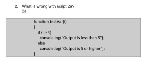 Solved 2. What is wrong with script 2a ? 2a. | Chegg.com