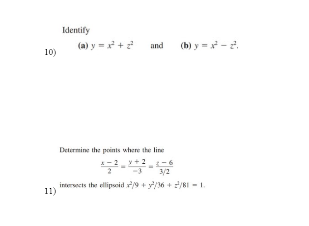 Solved Identify (a) y = x + 22 and (b) y = x - 22 10) | Chegg.com