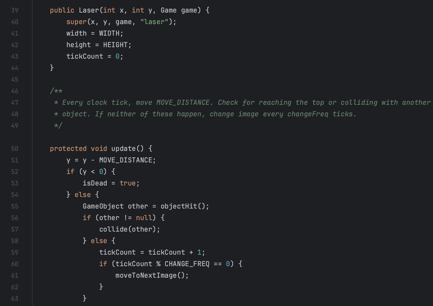 Solved QUESTION:The current space invaders game only allows | Chegg.com