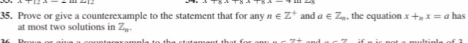 Solved 35. Prove or give a counterexample to the statement | Chegg.com