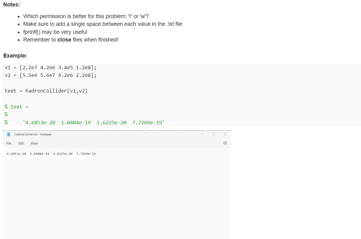 Solved Function: hadronCollider Inputs (2): - (double) 1xn | Chegg.com