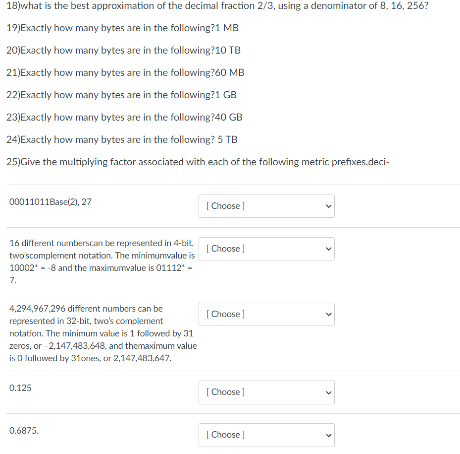 Solved Match each numbered item with the most closely | Chegg.com