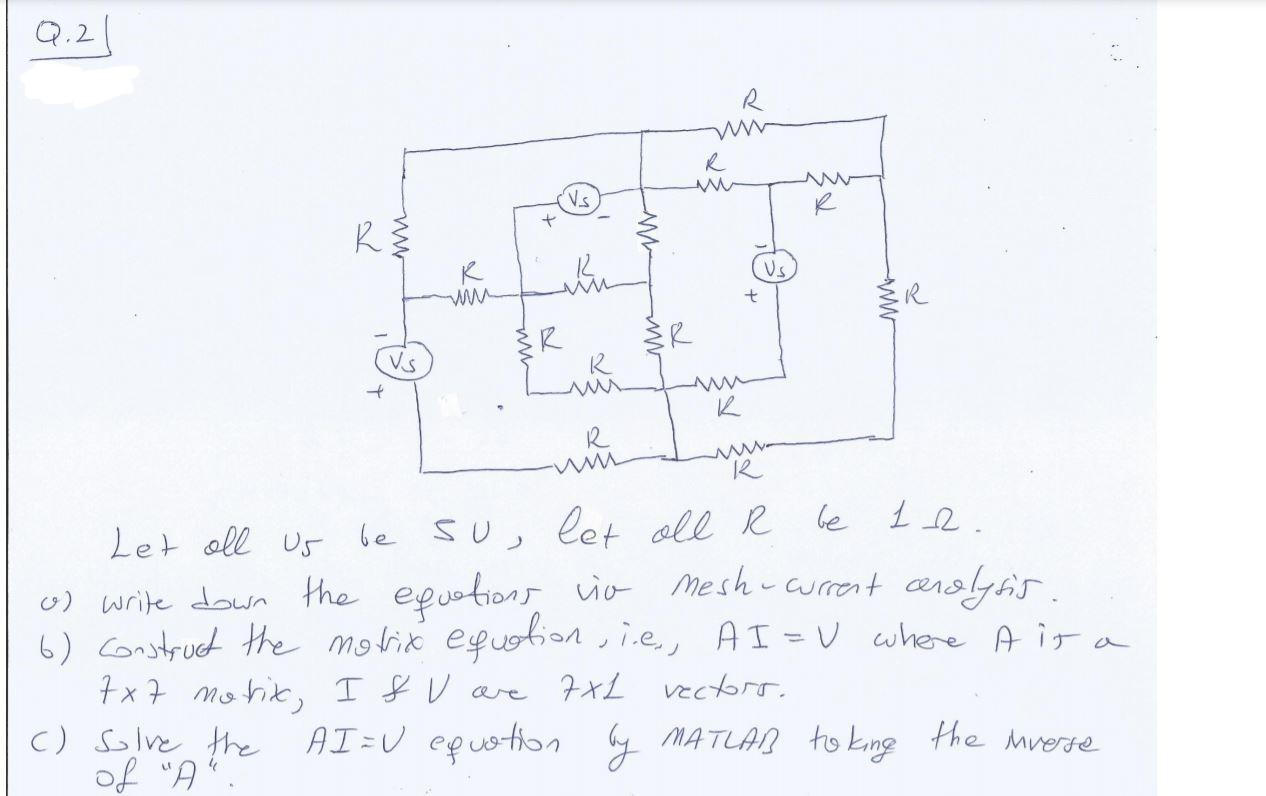 Solved PLEASE MATLAB FOR C A Write Down The Equations Via Chegg