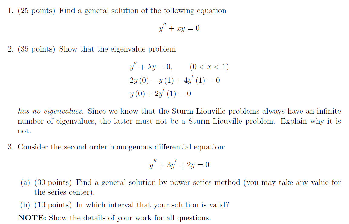 Solved Please solve all the problems with detailed answer, | Chegg.com