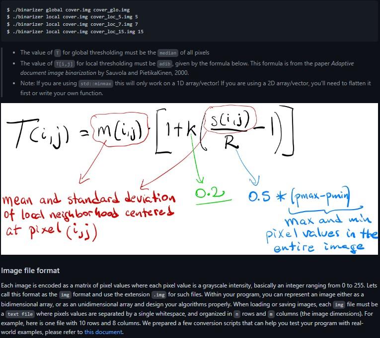 Solved In computer vision, image binarization, a.k.a. | Chegg.com