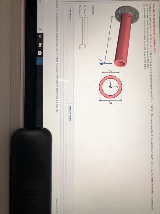 Solved Chapter 9, Supplemental Question 032 A standard steel | Chegg.com