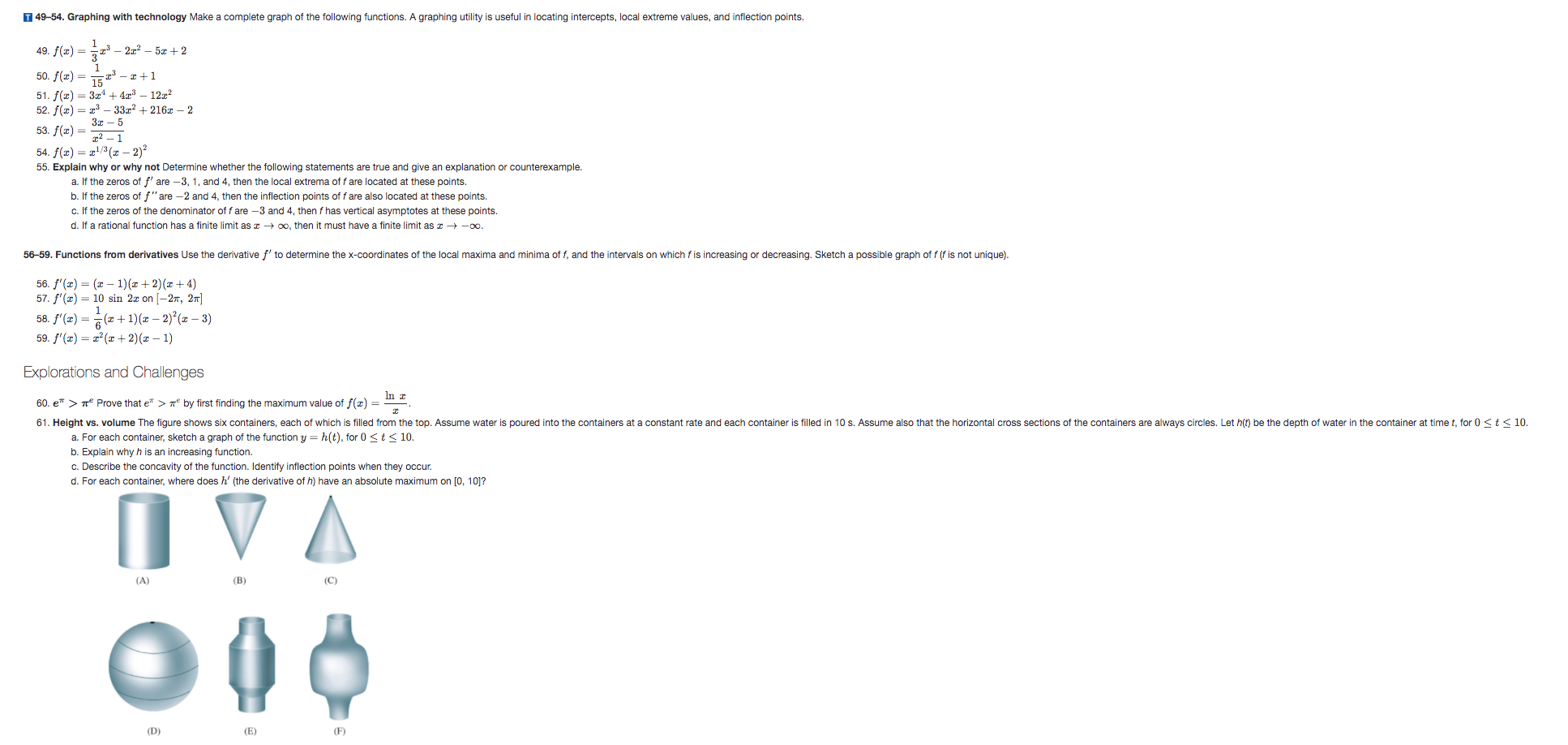 Solved T 49-54. Graphing with technology Make a complete | Chegg.com