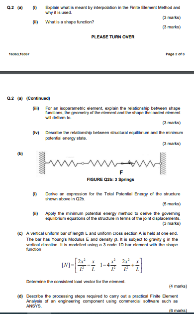 Solved Q2 (a) (0) Explain what is meant by interpolation in | Chegg.com