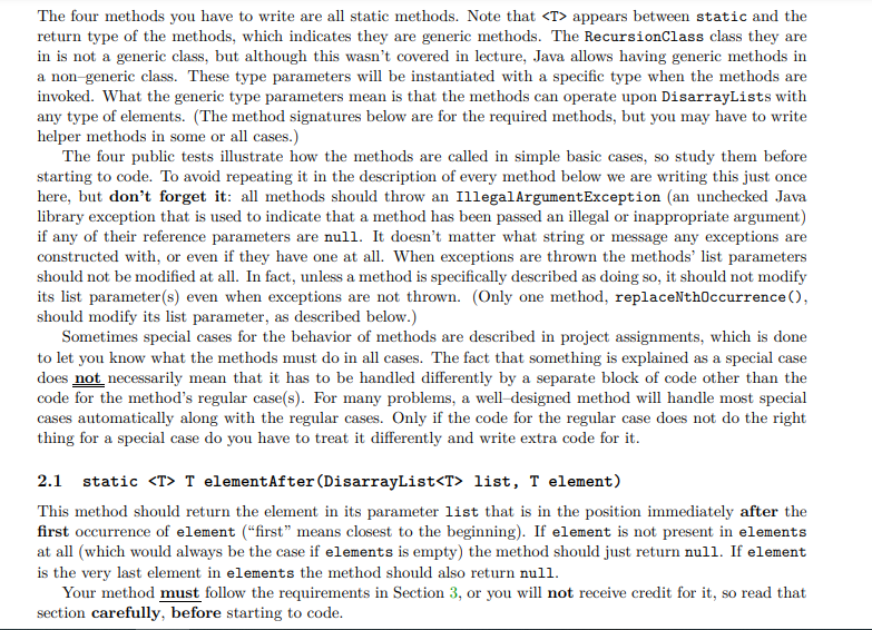 For this project you will write four recursive | Chegg.com