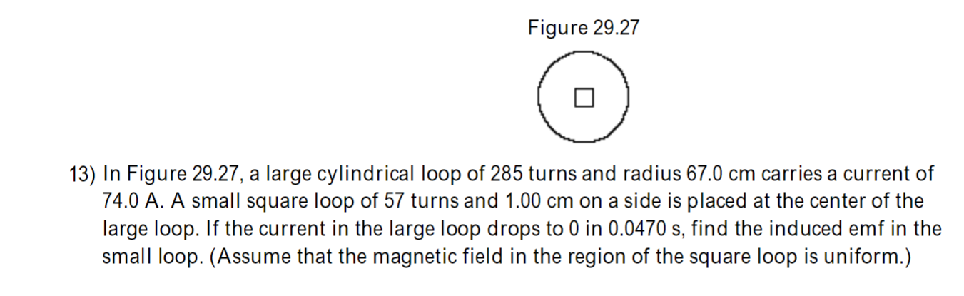 Solved Figure 29.27 3) In Figure 29.27, a large cylindrical | Chegg.com
