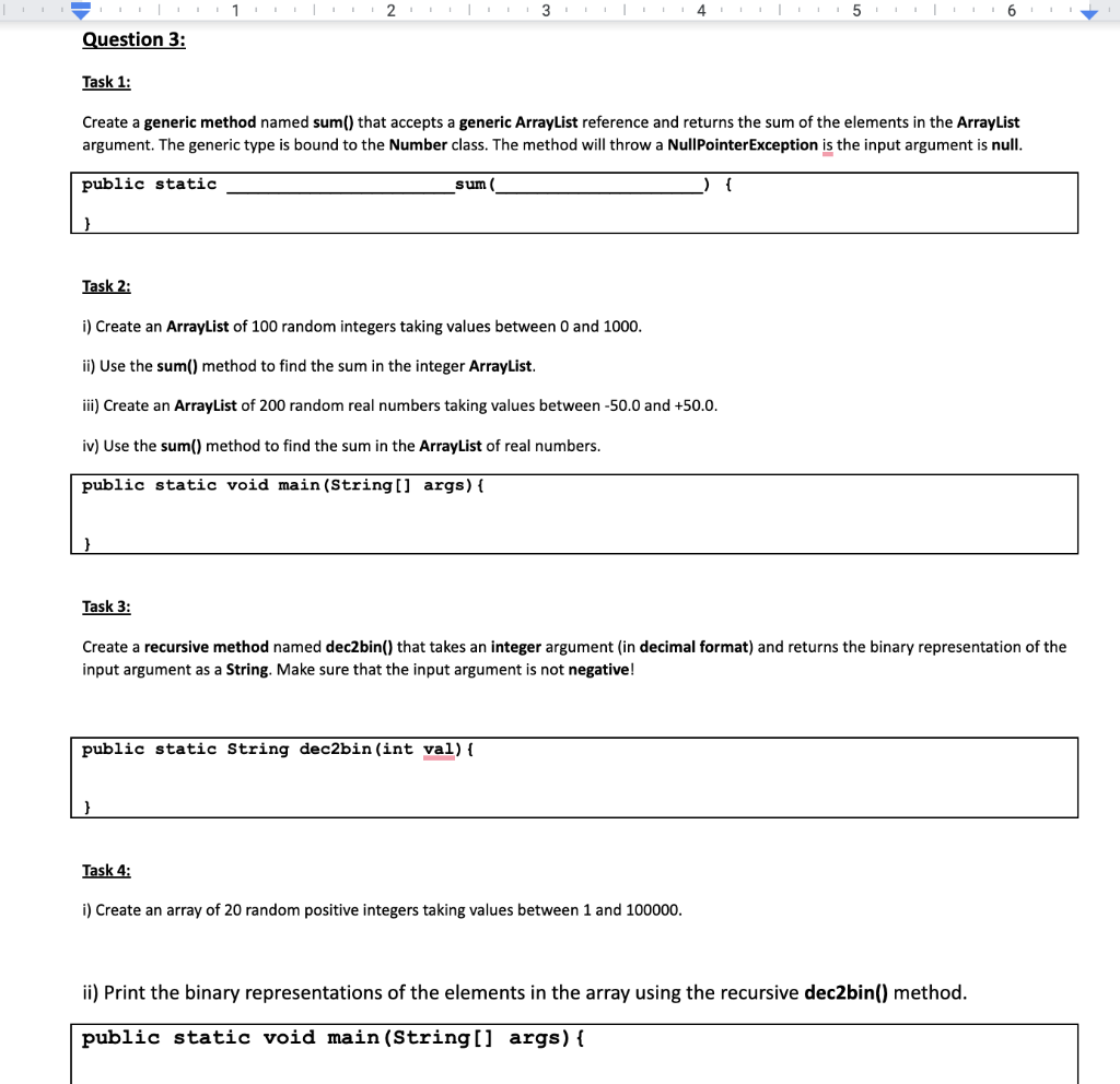 Solved 5 11.0 2 CO 3 TO 4 Question 3: Task 1: Create a | Chegg.com