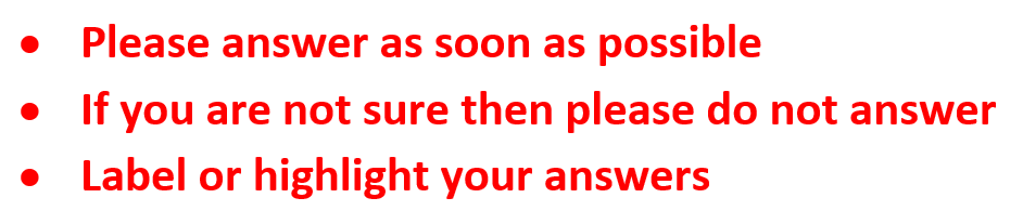 Solved Please answer as soon as possible If you are not sure | Chegg.com