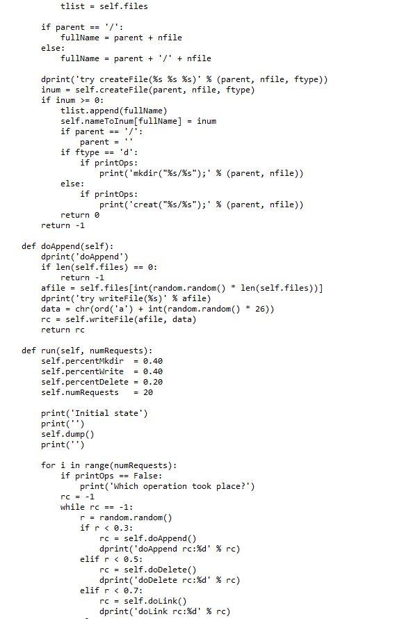 Exercise 2: Simple File System This exercise is | Chegg.com