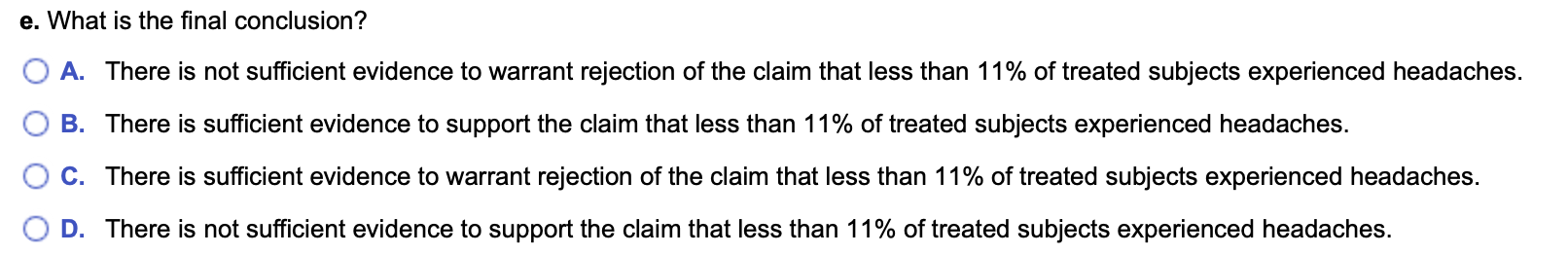Solved Decide whether to reject the null hypothesis. Choose | Chegg.com