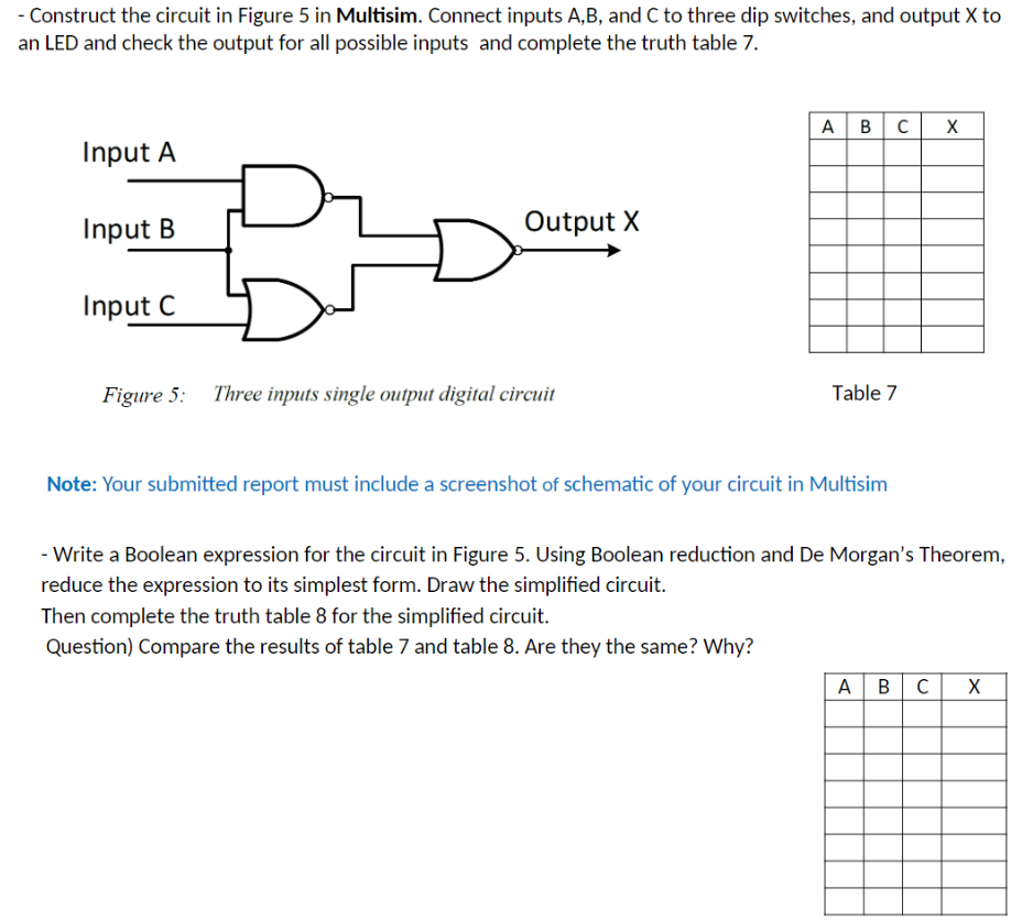Solved - Construct the circuit in Figure 5 in Multisim. | Chegg.com