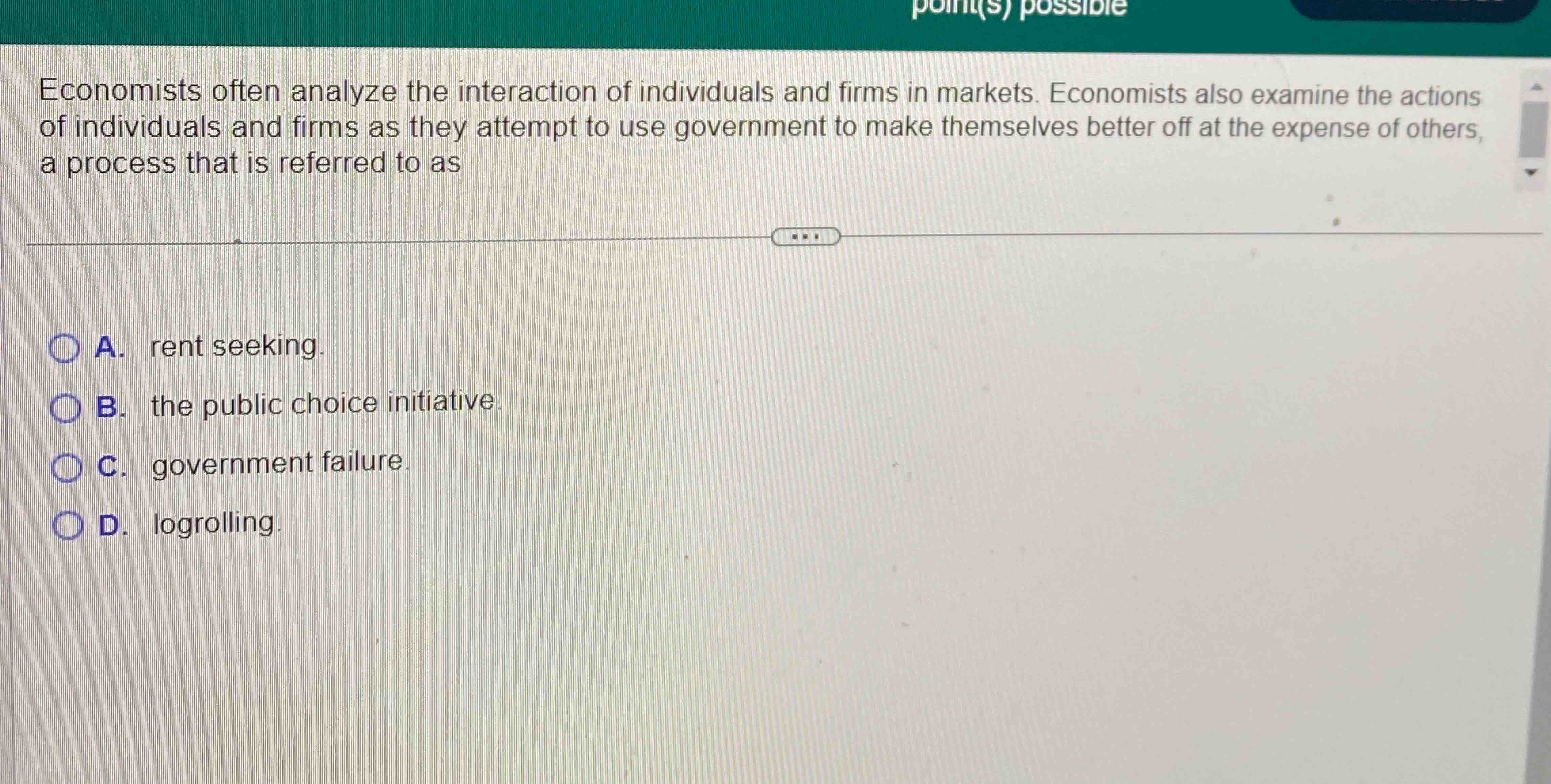 Solved Economists often analyze the interaction of | Chegg.com