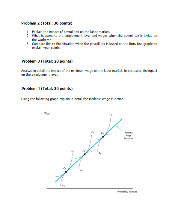 Problem 2 Total 30 Points 1 Explain The Impact Of Chegg