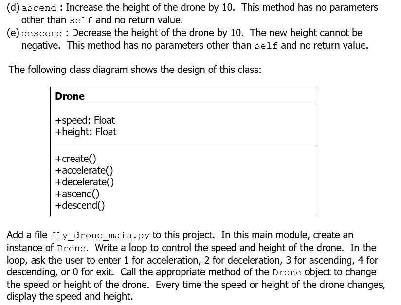 Solved INSTRUCTION AND PROBLEMS Create a Python project for | Chegg.com