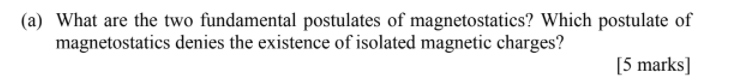 Solved (a) What are the two fundamental postulates of | Chegg.com