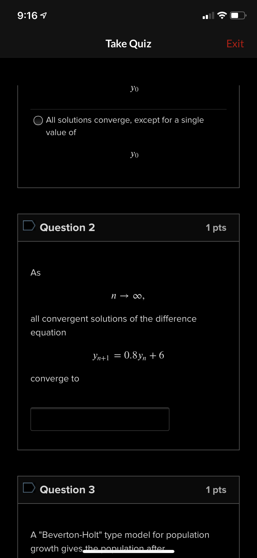 Solved As n→∞ all convergent solutions of the difference | Chegg.com