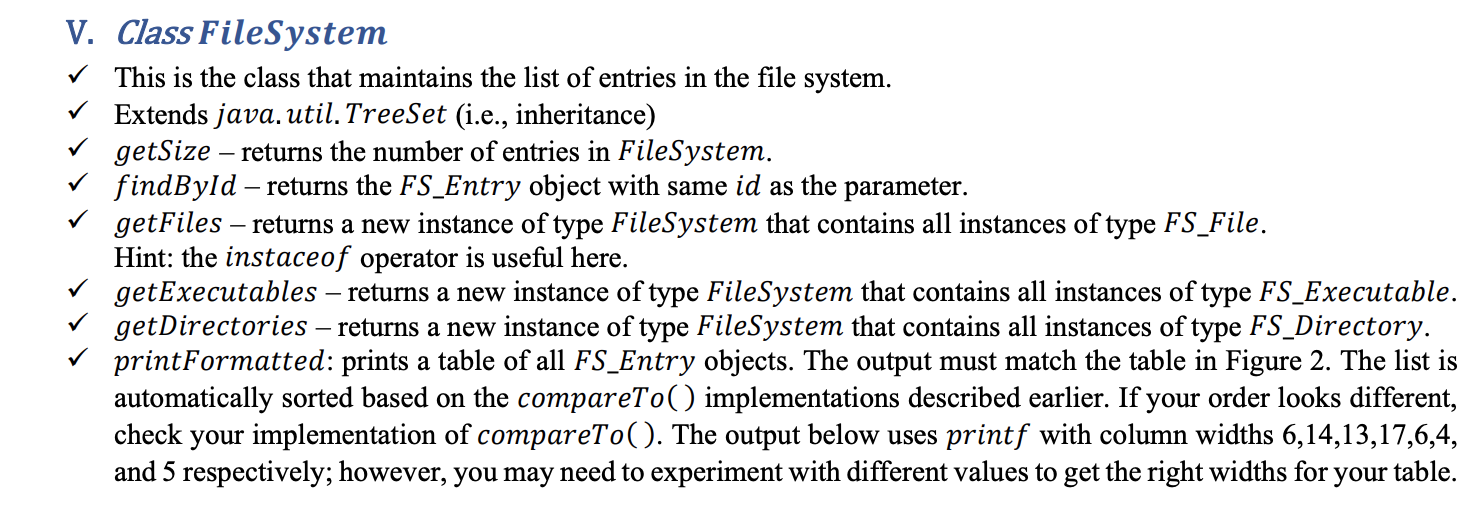 Introduction In this assignment we implement a Java | Chegg.com