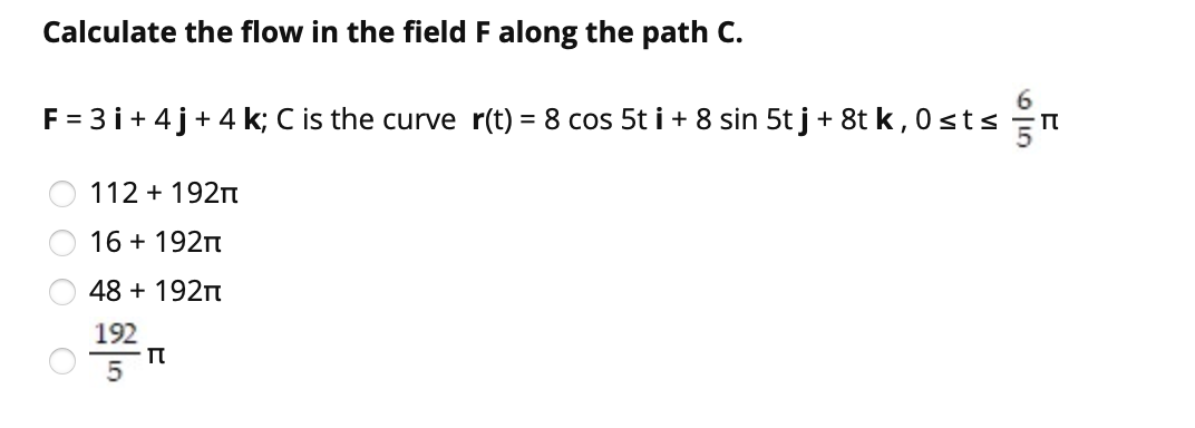 Solved Calculate the flow in the field F along the path C. F | Chegg.com