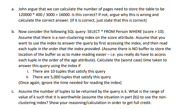 Solved 2. Consider you have a Person table with SSN as the | Chegg.com