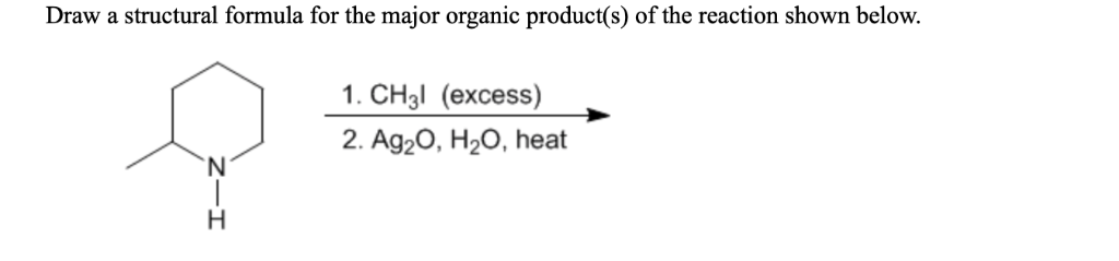 Solved Draw a structural formula for the major organic | Chegg.com