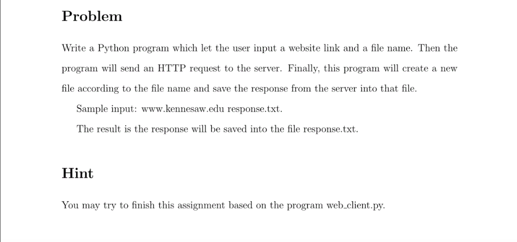 Solved web_client.py: import socket | Chegg.com