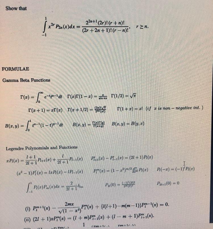 Solved LEGENDRE POLY. i have one hour to solve it plz help | Chegg.com