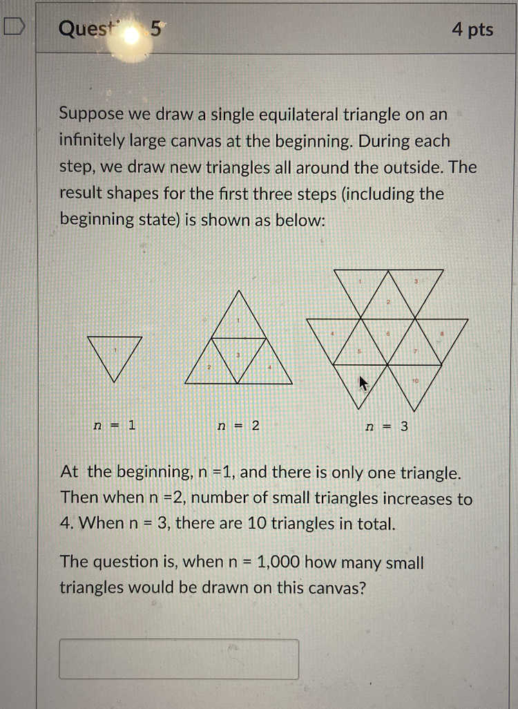 Solved Suppose we draw a single equilateral triangle on an | Chegg.com