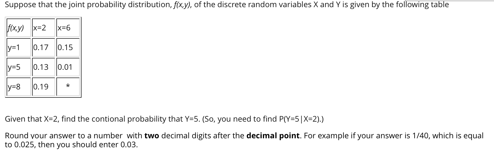 Solved Suppose that the joint probability distribution, | Chegg.com