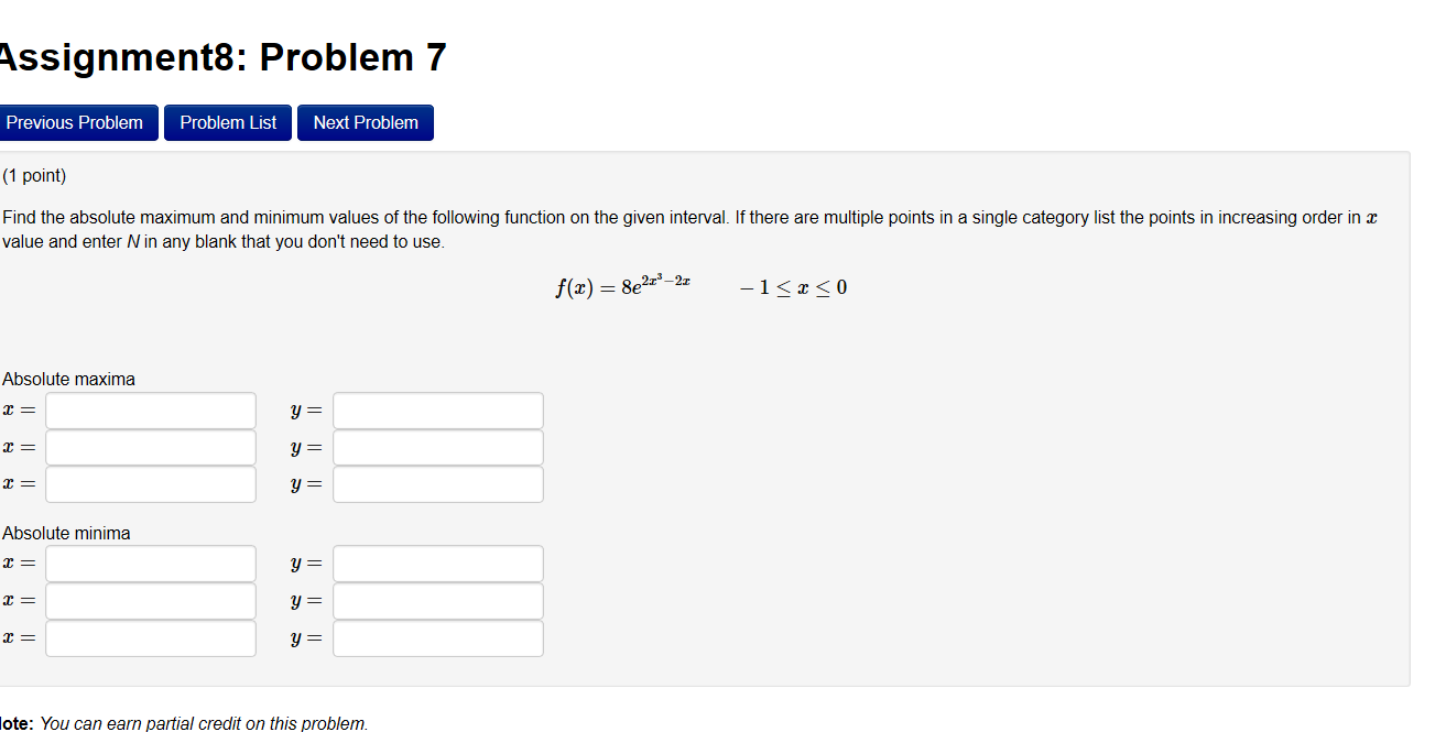 Solved Assignment8: Problem 7 Previous Problem Problem List | Chegg.com