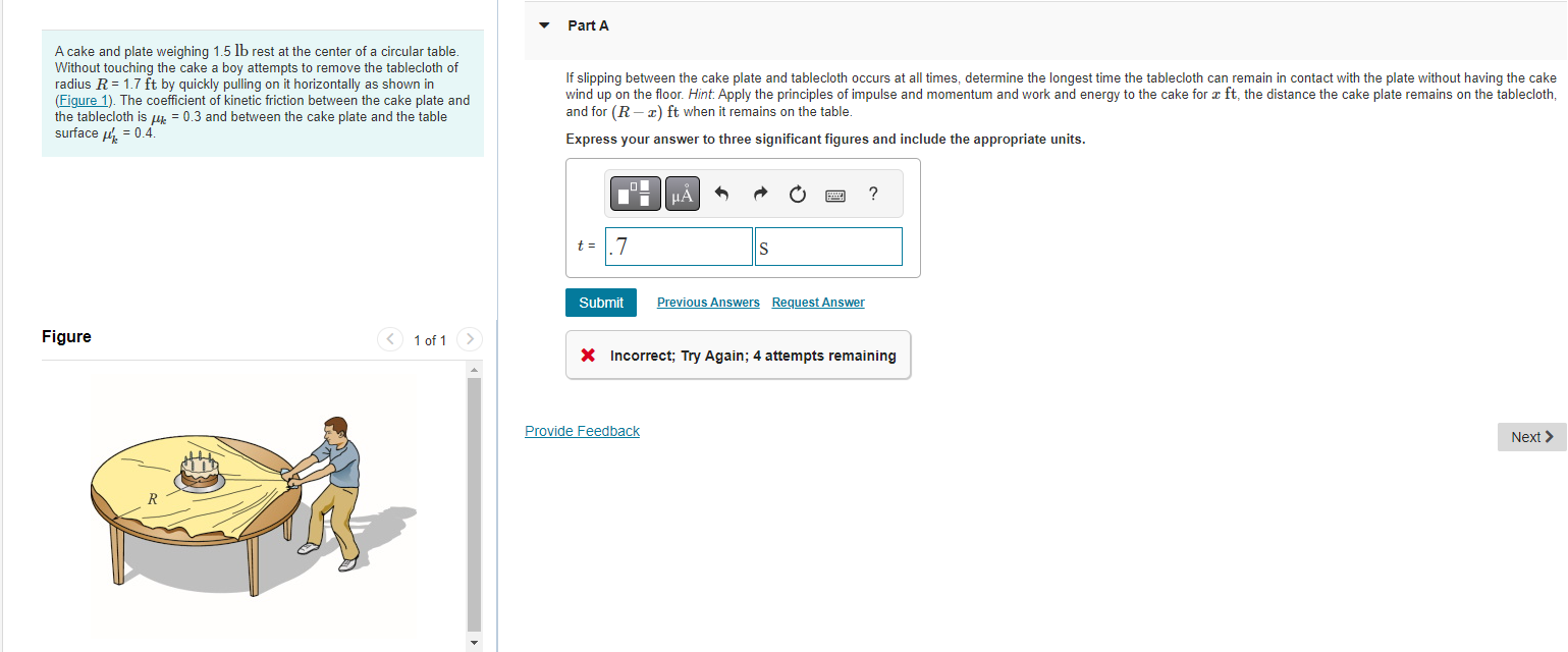 Solved A cake and plate weighing 1.5lb rest at the center of | Chegg.com