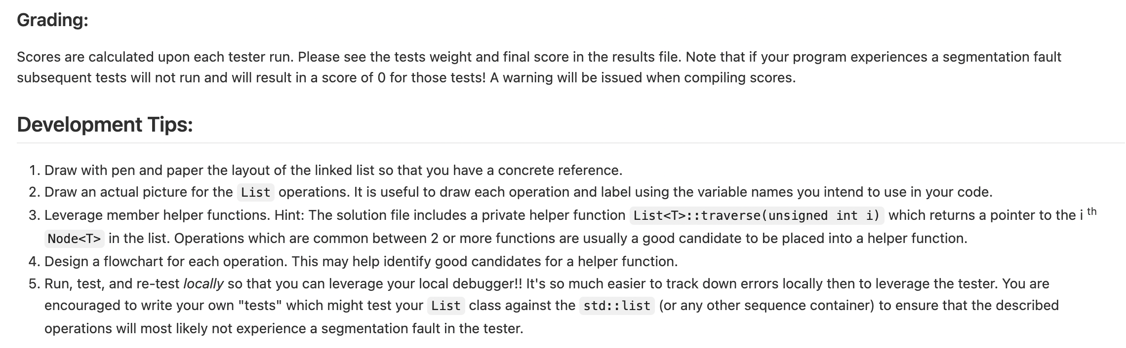 Solved Linked List Requirements: Namespace: The List class | Chegg.com