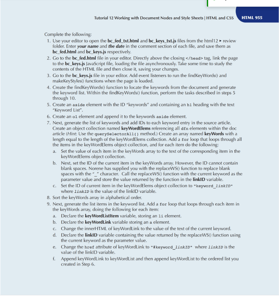 Solved Tutorial 12 Working with Document Nodes and Style | Chegg.com