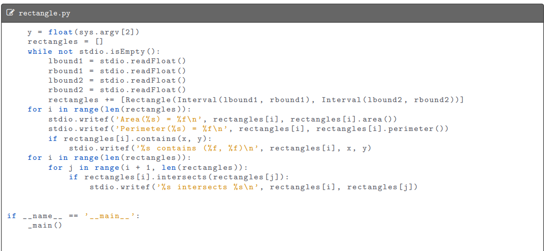 Solved Exercise 8 Rectangle Define A Data Type Rectangle 9714