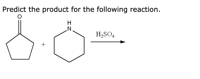 Solved Predict the product for the following reaction. H2SO4 | Chegg.com