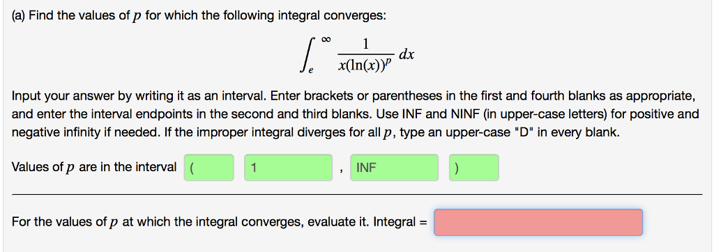 Solved (a) Find the values of p for which the following | Chegg.com