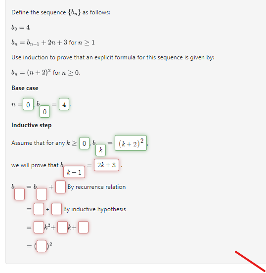 Solved Define the sequence {bn} as follows: b0=4bn=bn−1+2n+3 | Chegg.com