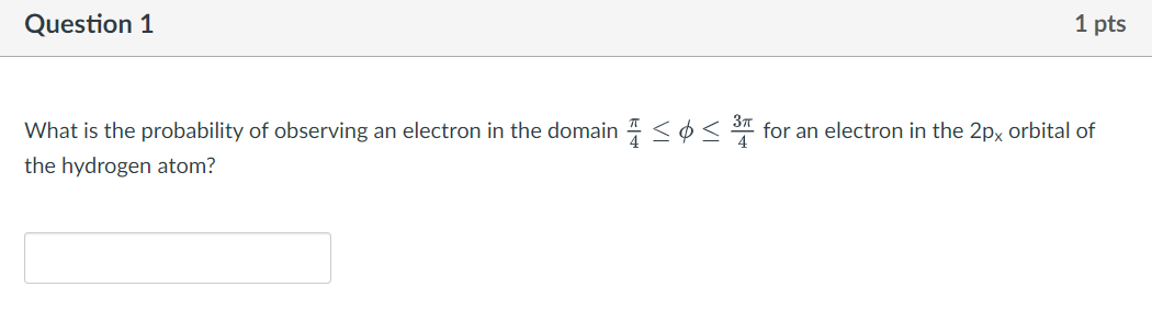 Solved What is the probability of observing an electron in | Chegg.com