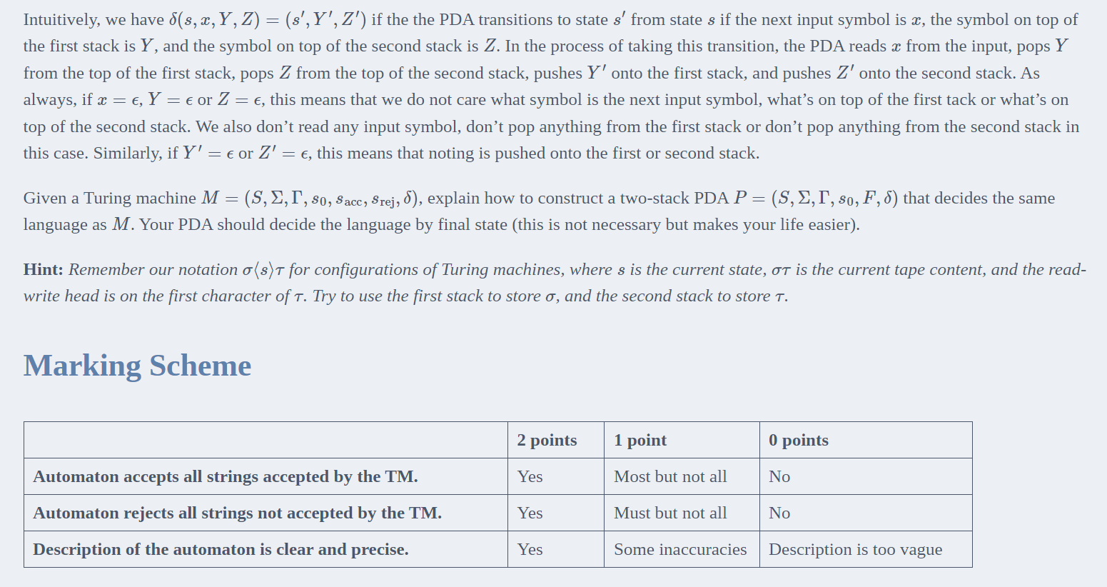 Solved Assignment 9: Alternatives to Turing MachinesI | Chegg.com